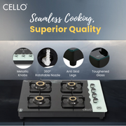 Buy Gas Stoves & Cooktops Online – Cello Kitchen Appliances – CELLO