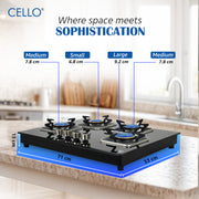 Buy Gas Stoves & Cooktops Online – Cello Kitchen Appliances – CELLO