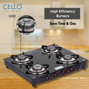 Buy Gas Stoves & Cooktops Online – Cello Kitchen Appliances – CELLO